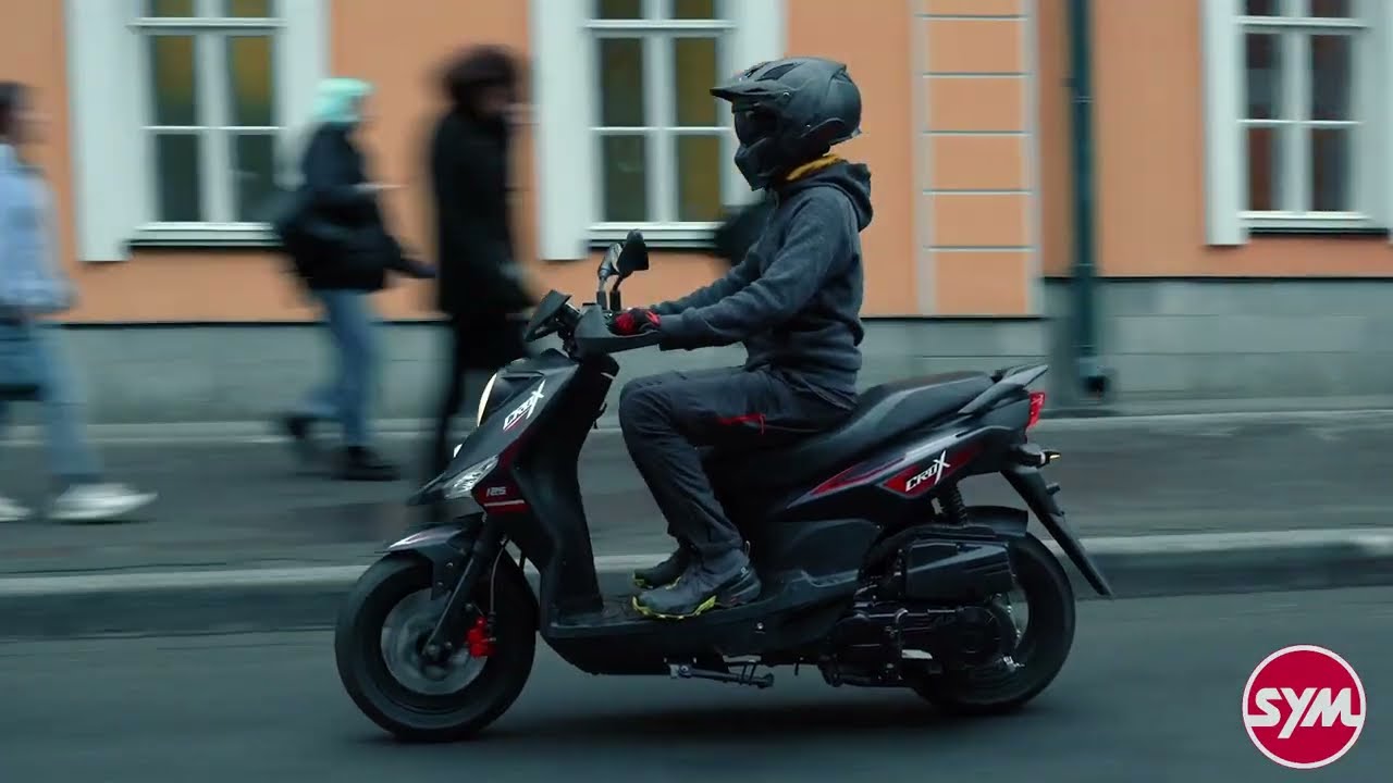 Скутер SYM CROX 125 черный купить на официальном сайте в Москве